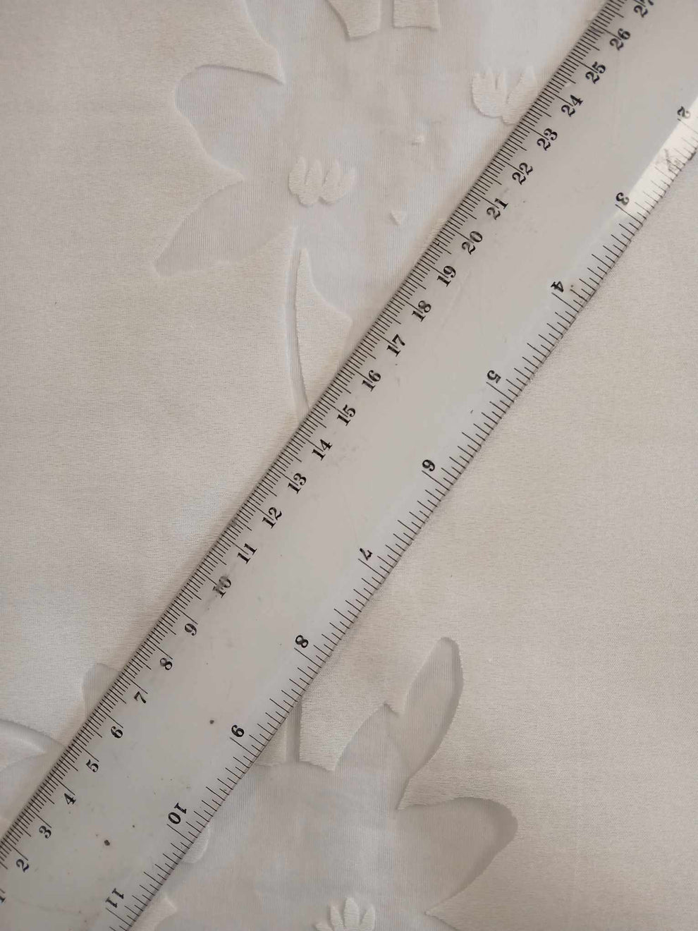 100% Polyester Burnout - Off-White - 54" Wide - Sold By the Metre ...